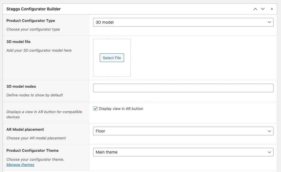 Use 3d Models To Create A 3d Product Configurator In Staggs Staggs