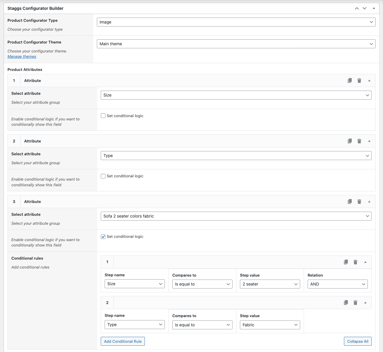 Switching to the new Staggs configurator builder - Staggs Product Configurator
